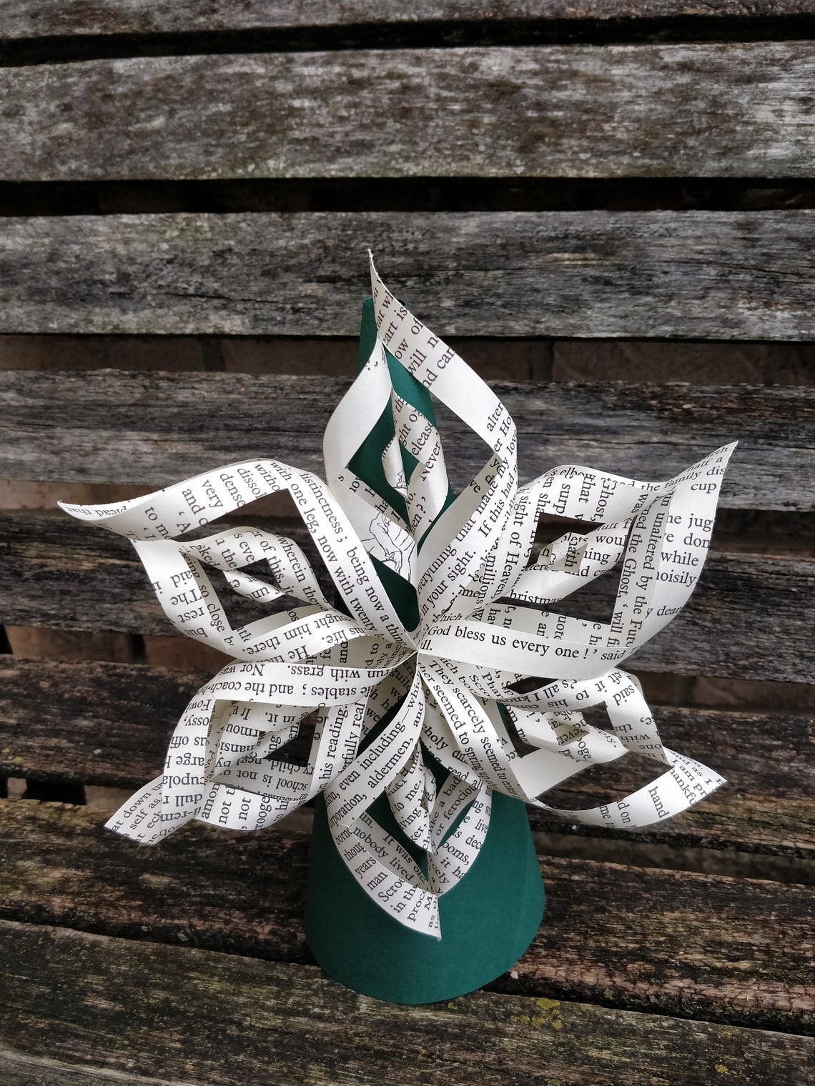 Christmas Carol Book Tree Topper. or CHOOSE Your BOOK or | Etsy