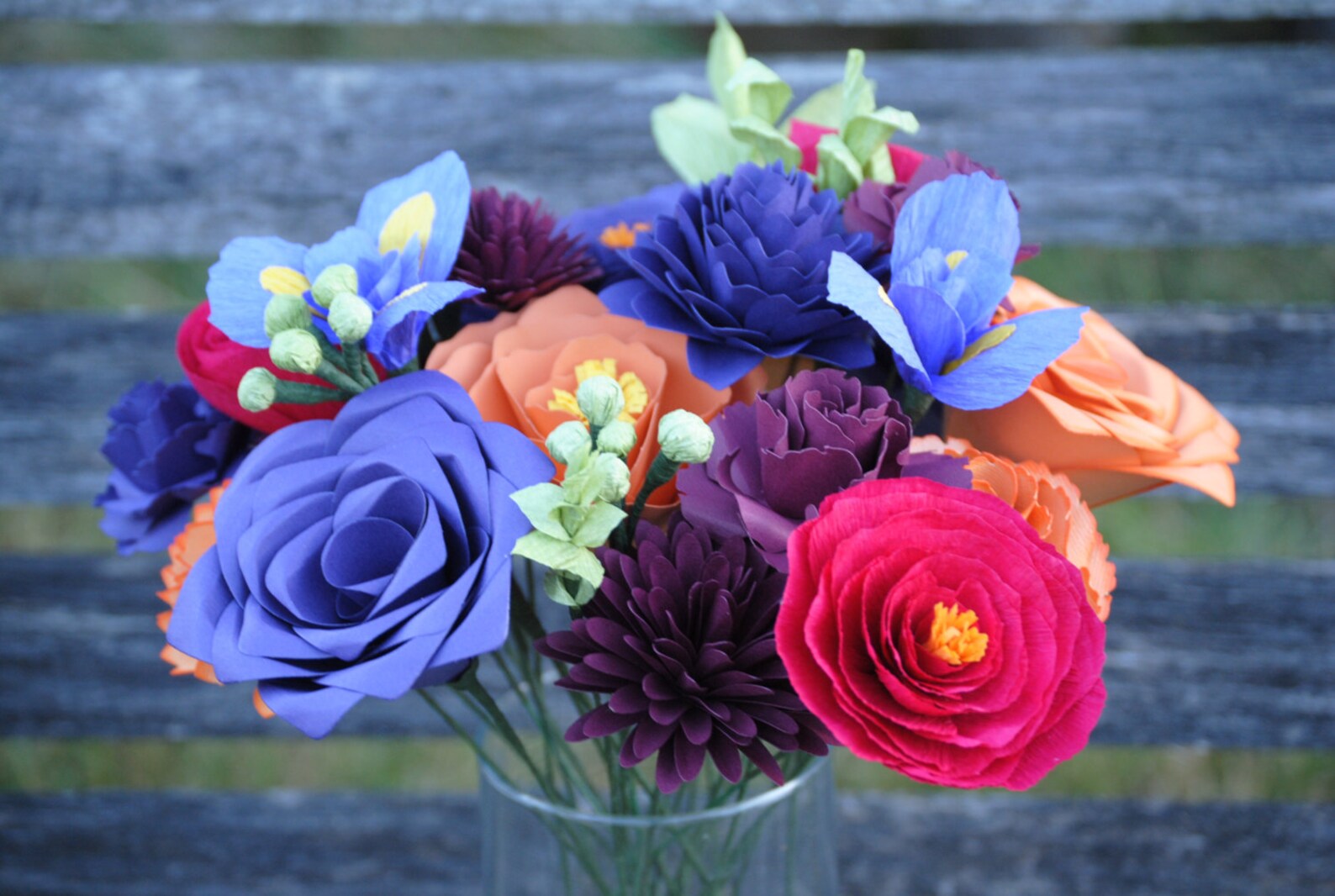 Custom Paper Bouquet. Paper Flowers. Perfect for First - Etsy