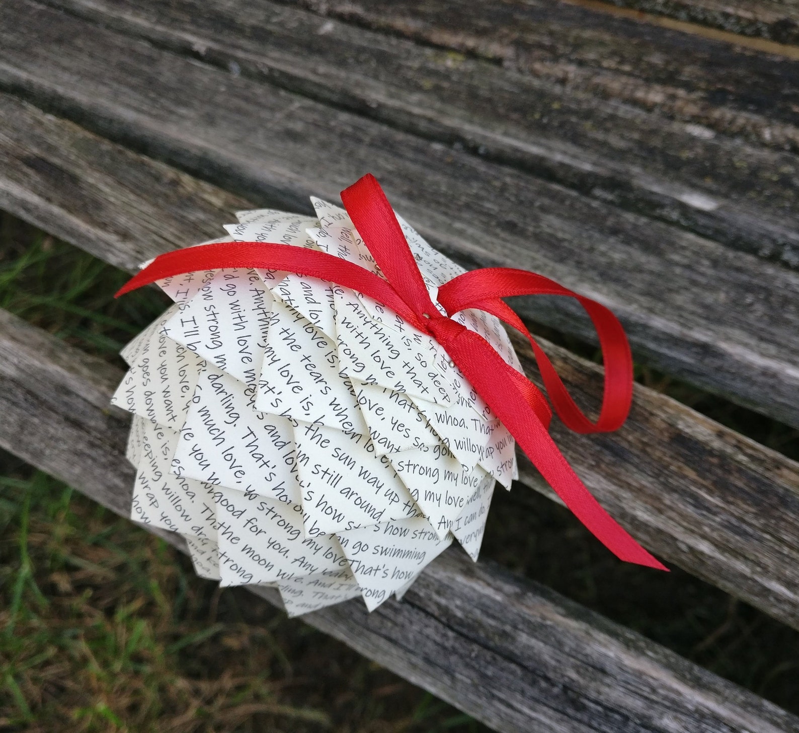 YOUR SONG Ornament. Choose Your Lyrics Holiday Christmas | Etsy