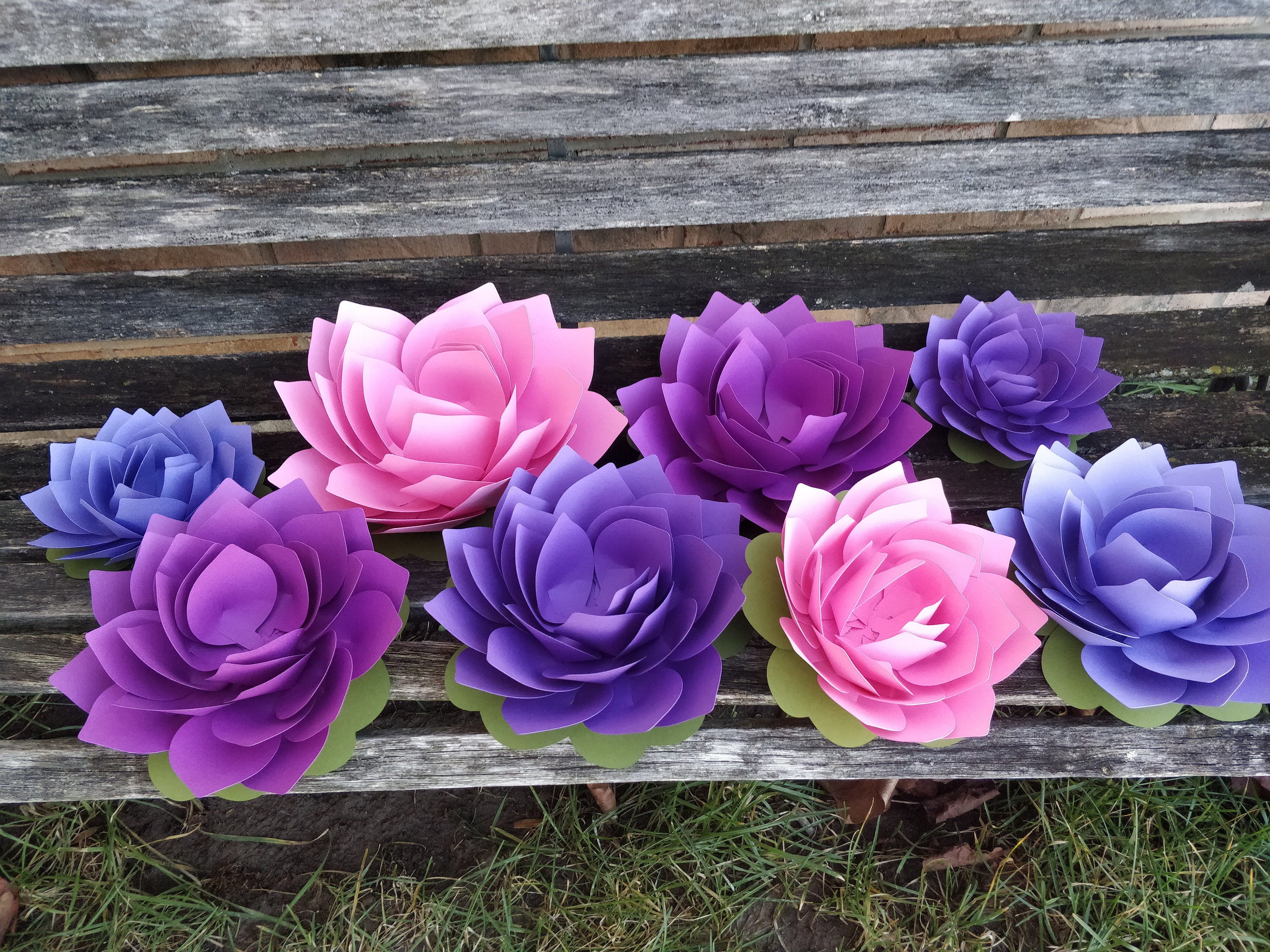 Lotus Flower. Paper Wedding Decor. CHOOSE YOUR COLORS. Escort - Etsy