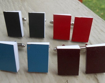 Book Cufflinks - Etsy