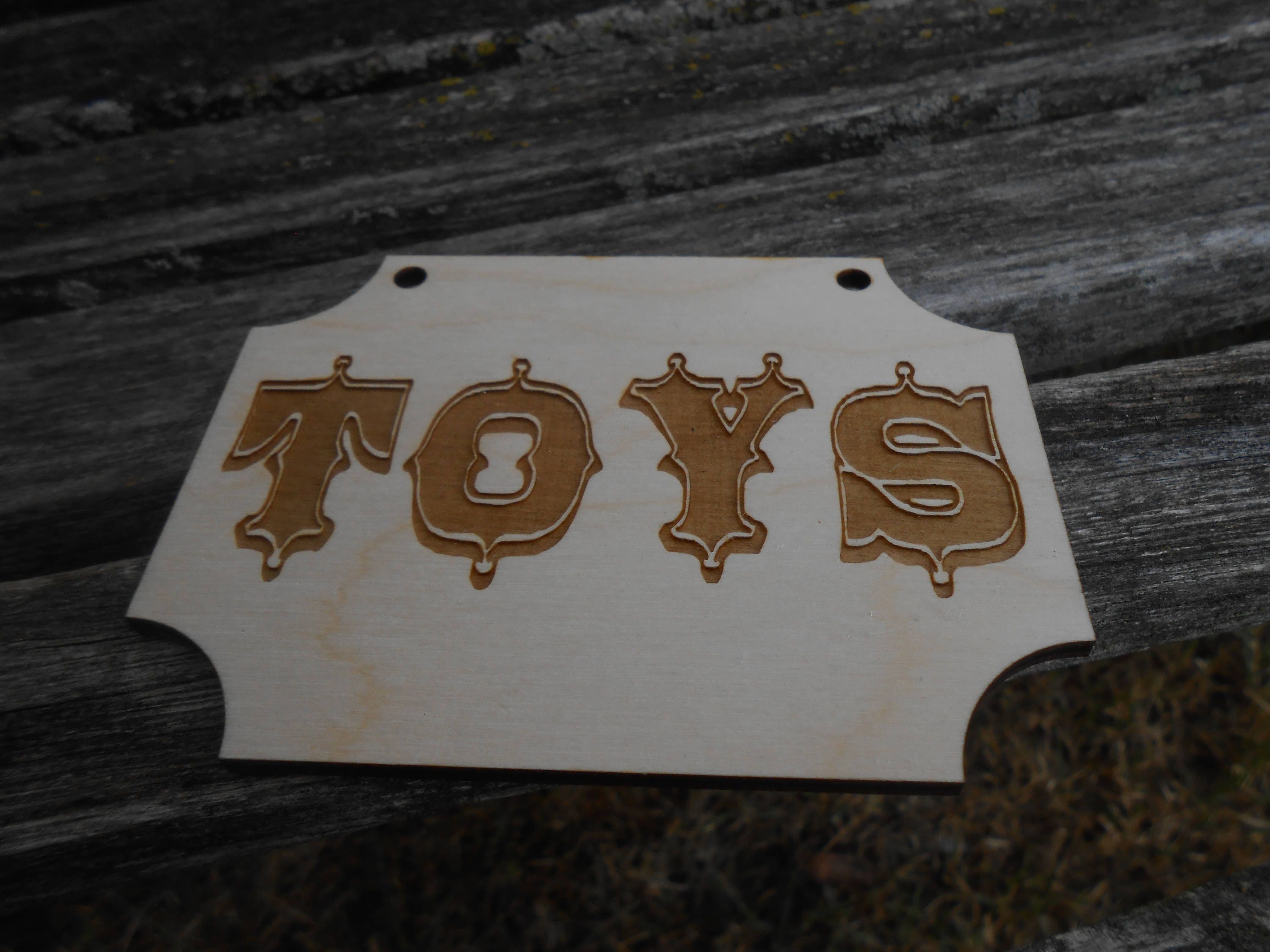 TOYS Sign. Laser Engraved Wood Locker Toy Box Chair Sign - Etsy