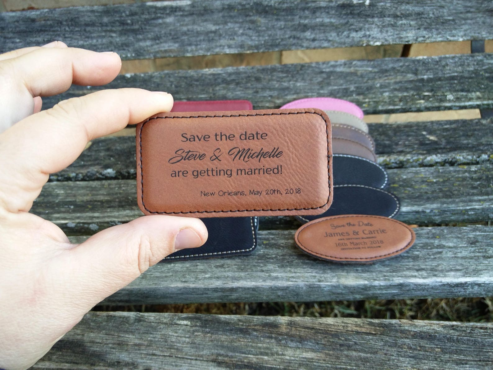Custom Save the Date Magnets. Wedding Invitation. Laser Engraved ...