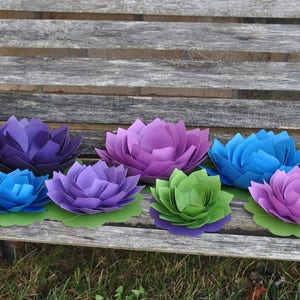 8 Lotus Flowers. CHOOSE YOUR COLORS. Wedding Decoration, Display ...