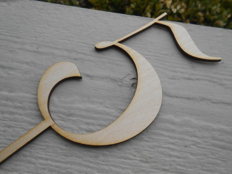 Wood Table Numbers. Laser Cut Baltic Birch. Wedding | Etsy