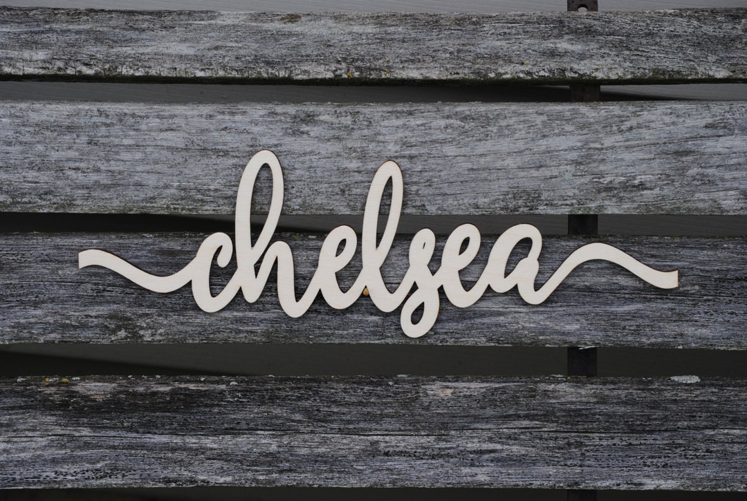 Custom Script Word Sign. Personalized Wood Sign, Laser Cut Baltic Birch ...