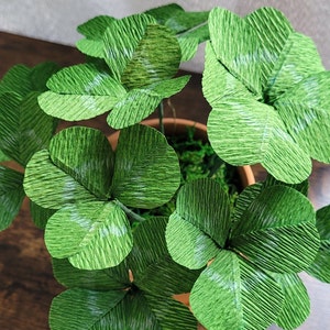 Potted Clover Plant. Paper Clover. St. Patrick's Day, First Anniversary ...