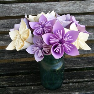 One Dozen Paper Flowers. CHOOSE YOUR COLORS. Anniversary, Centerpiece ...