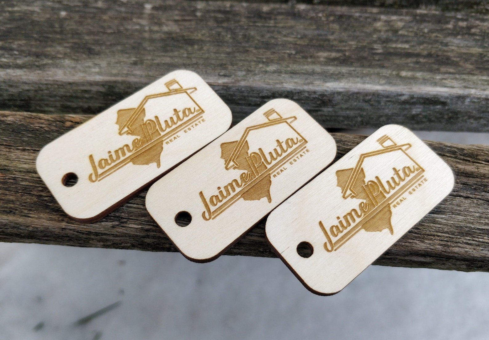 50 your Logo Tags. Custom Store Tags. Laser Engraved Wood. Custom ...