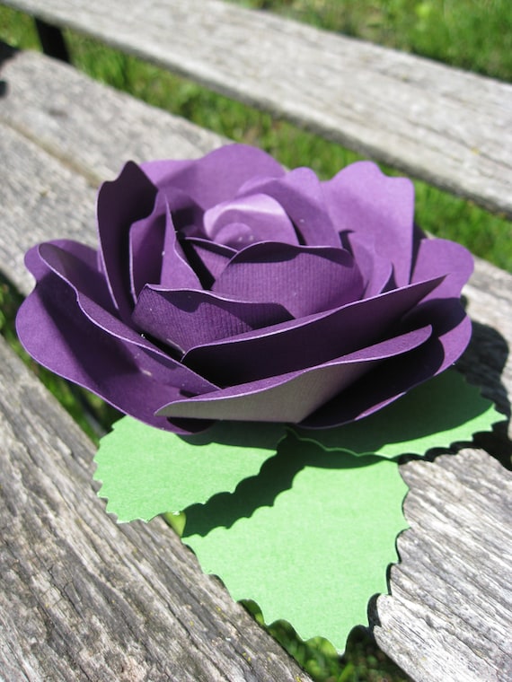 Paper Rose. Wedding Favor Decoration. CHOOSE YOUR COLORS. | Etsy