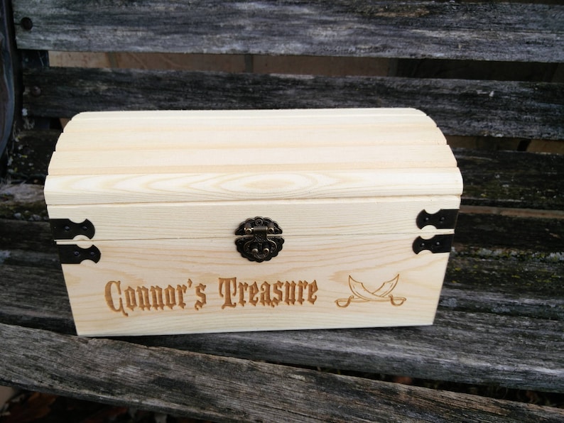 PERSONALIZED Treasure Chest Box. Children's Jewelry Box. - Etsy