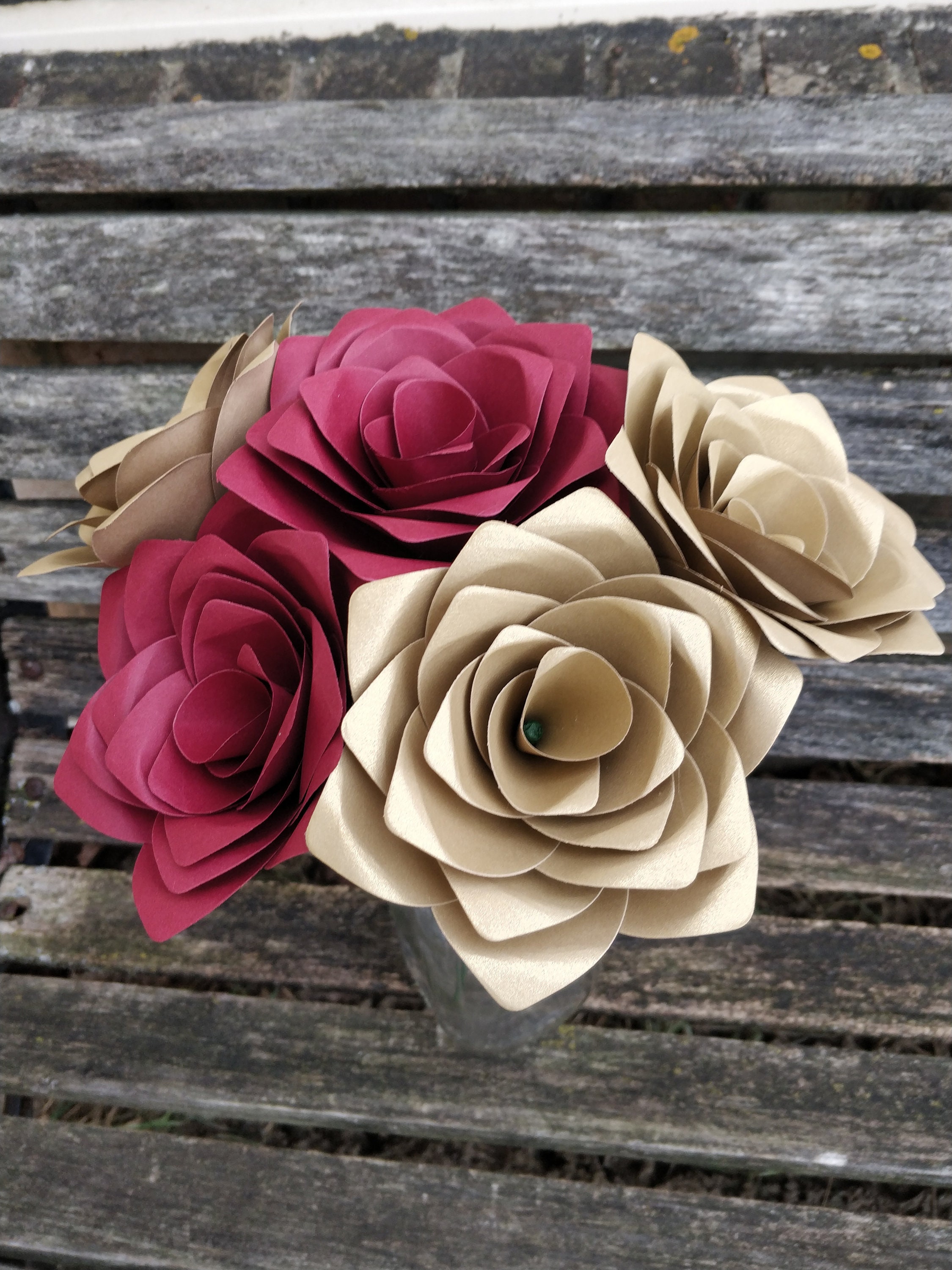 Paper Roses. CHOOSE Your COLOR & Amount. Anniversary Wedding - Etsy