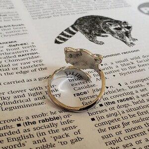 Adorable Raccoon Ring. Adjustable. Gift for Birthday, Christmas, Gifts ...