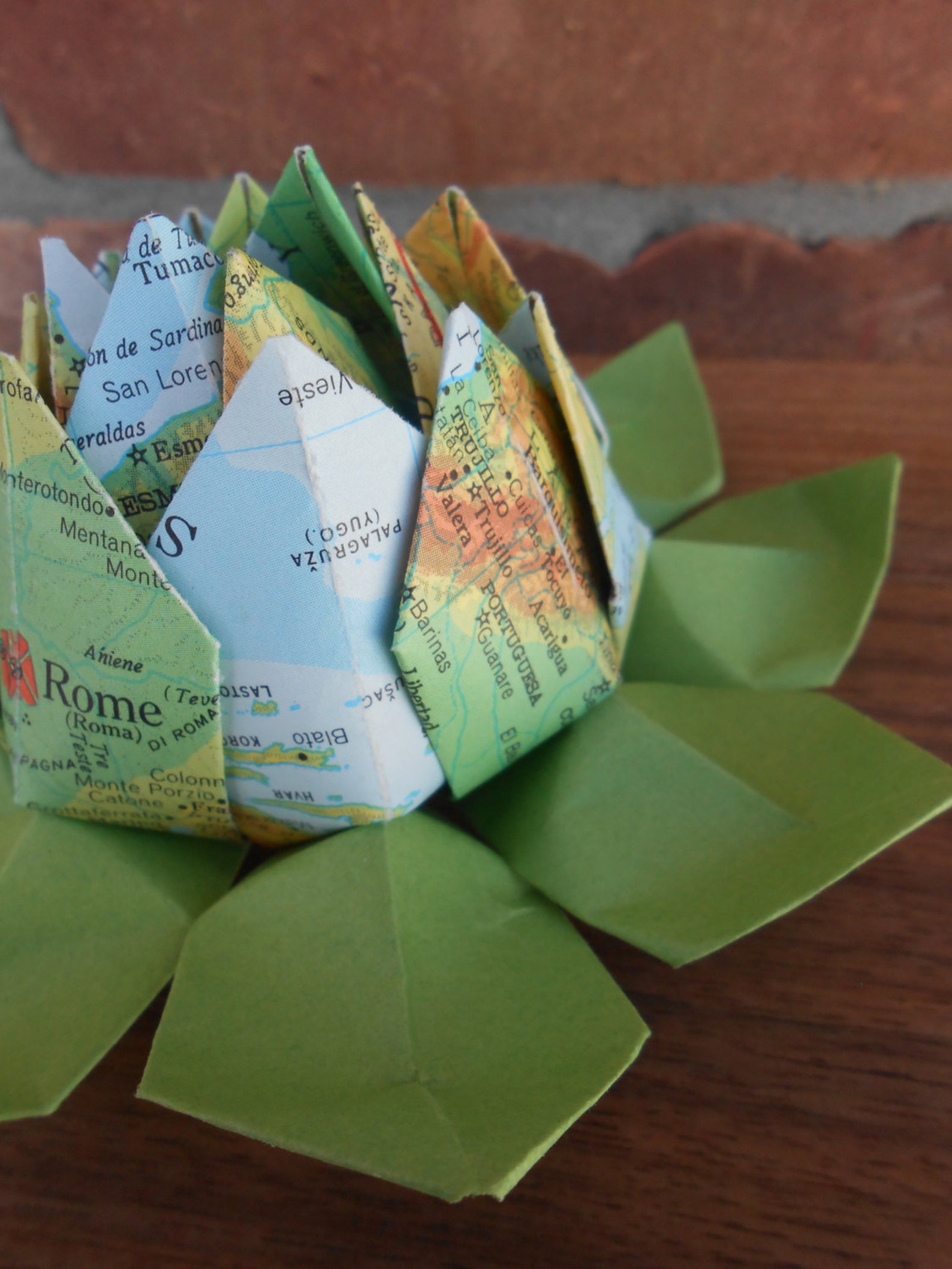 Map Origami Flowers: A Journey of Art, Geography, and Sustainability ...