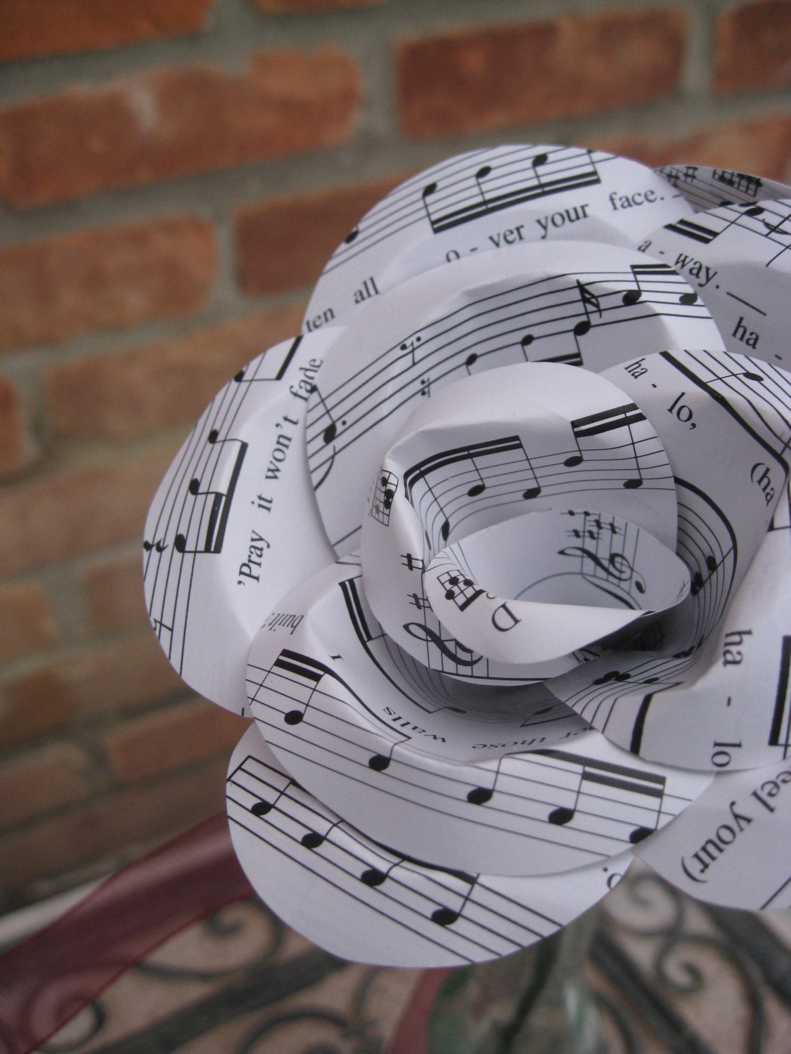 Sheet Music Paper Roses. Valentine Anniversary Gift Wedding | Etsy