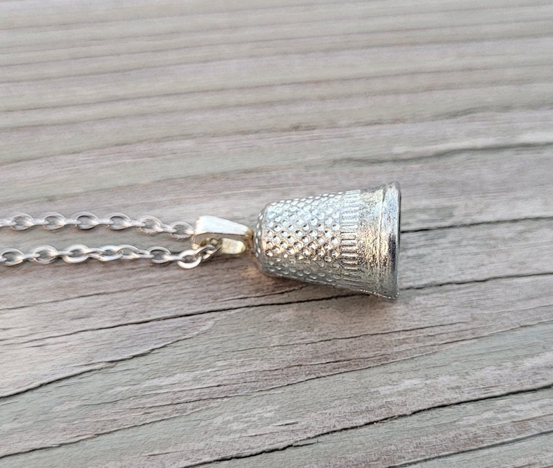 Vintage Thimble Necklace. Gifts for Mom, Women, Anniversary Gift ...