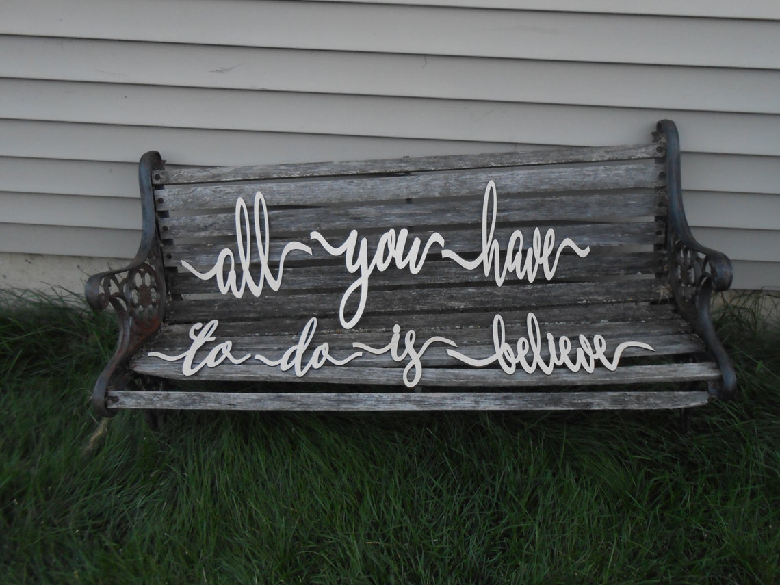 Custom Script Word Sign. Personalized Wood Sentence Sign - Etsy