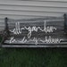 Custom Script Word Sign. Personalized Wood Sentence Sign - Etsy