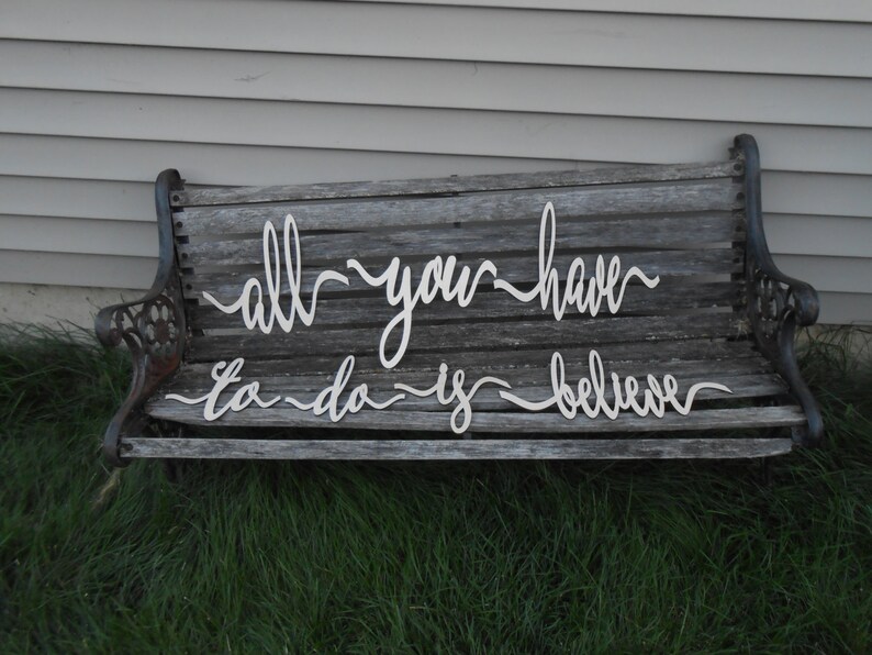 Custom Script Word Sign. Personalized Wood Sentence Sign - Etsy