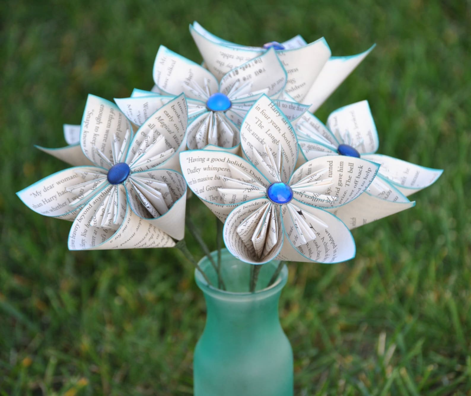 Book Paper Flower Bouquet. CHOOSE Your BOOK & COLORS. First - Etsy