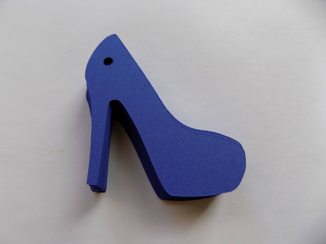 50 Cardstock High Heels. CHOOSE COLORS & SIZE. Shoe, Pump, Bridal ...