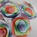 Dozen Pastel Paper Roses. Wedding, Easter, Spring, Mother's Day Gift ...