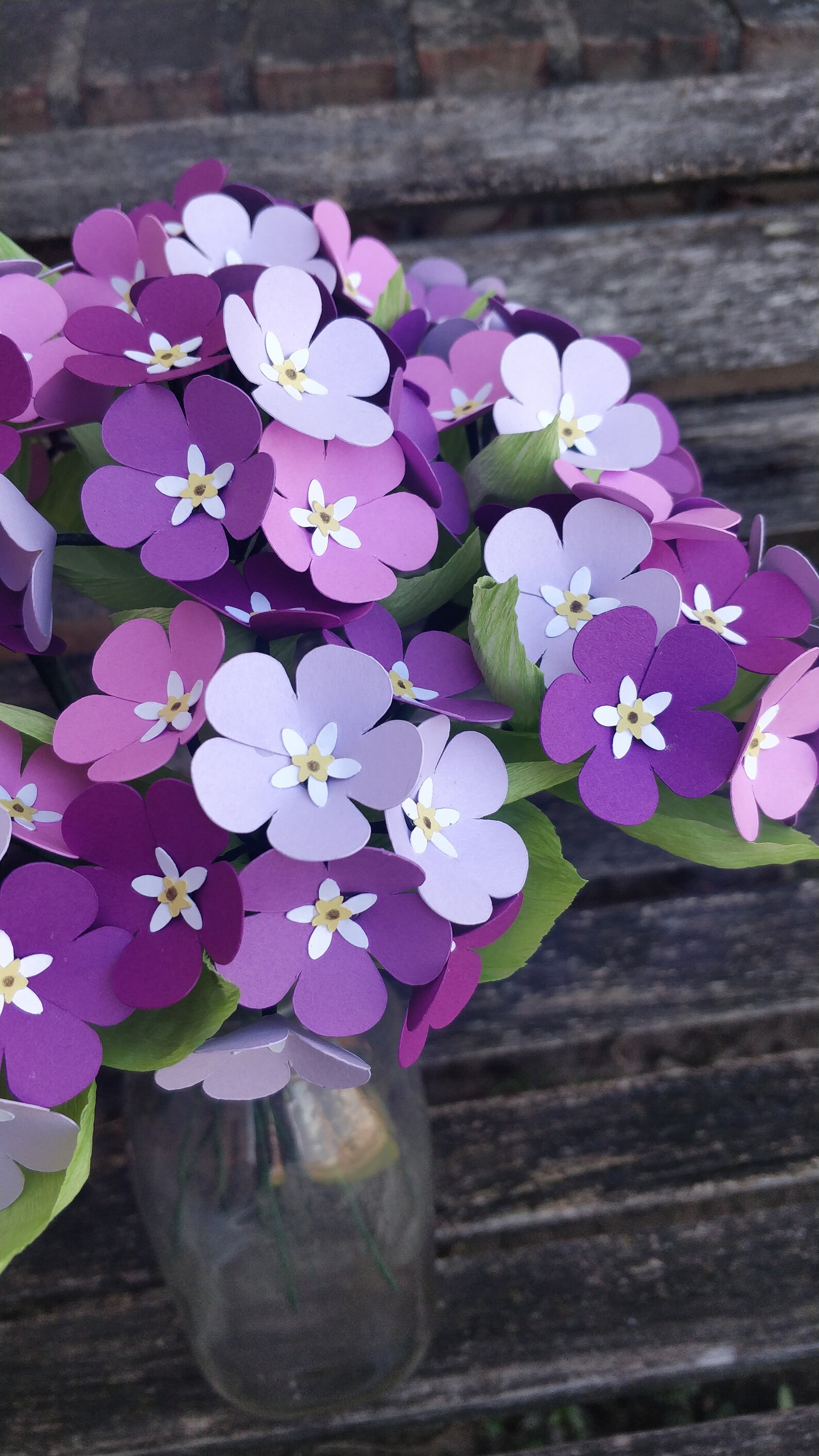 Forget Me Not Bouquet, Large Size. CHOOSE YOUR COLORS. Wedding ...