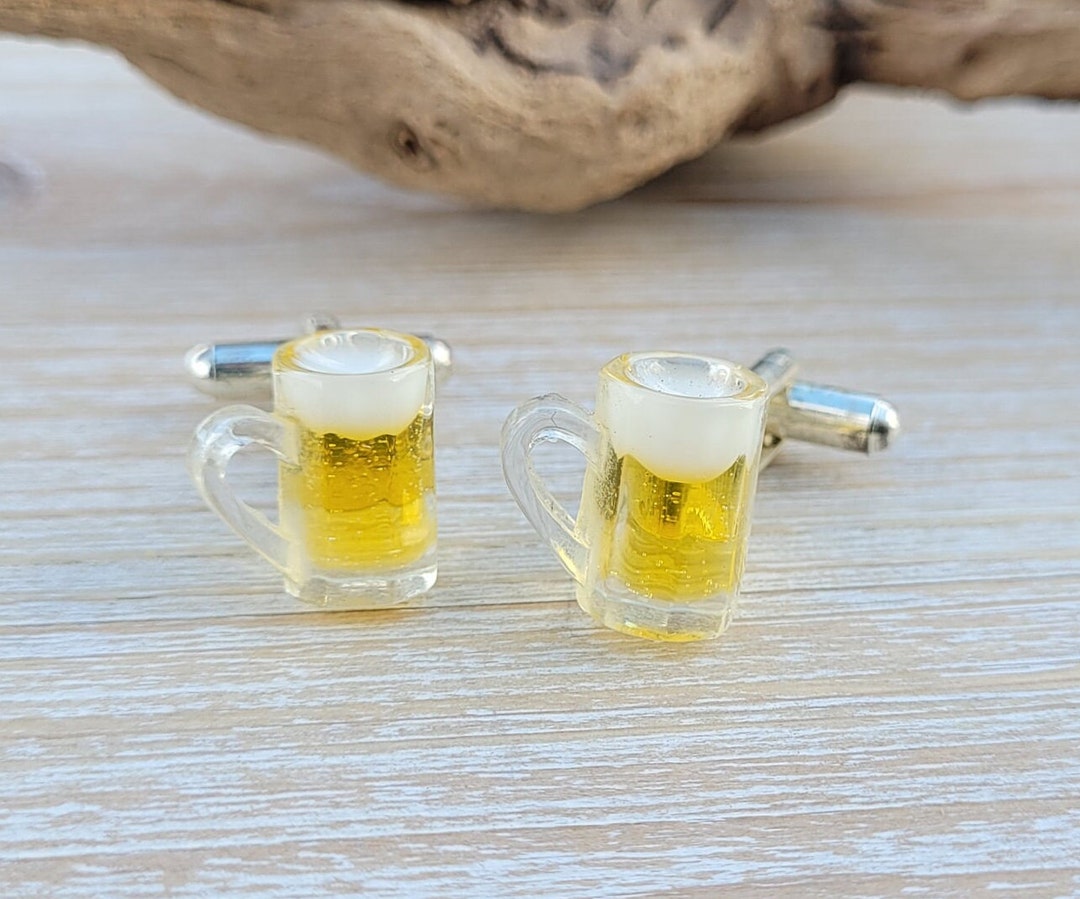Beer Cufflinks. Gift, Groom, Anniversary, Groomsmen, Birthday, Dad ...