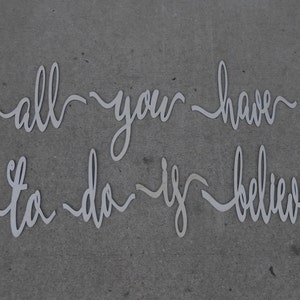 Custom Script Word Sign. Personalized Wood Sentence Sign, Laser Cut ...