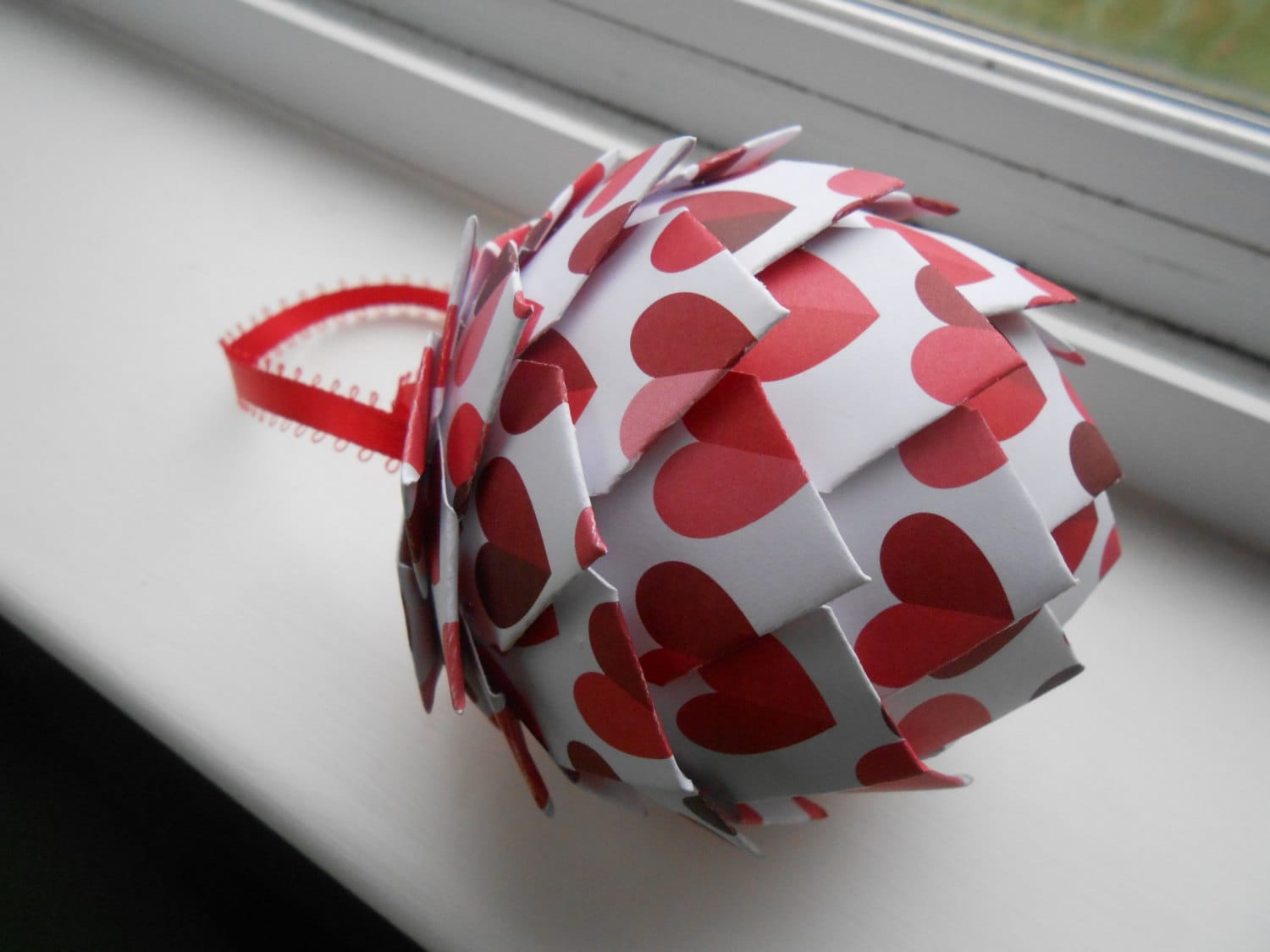 Heart Paper Ornament. Decoration Christmas Gift Birthday | Etsy