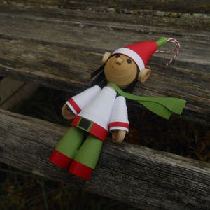 ELF Christmas Ornament. Quilled Paper Ornament. Gift for Mom, Dad, Men ...
