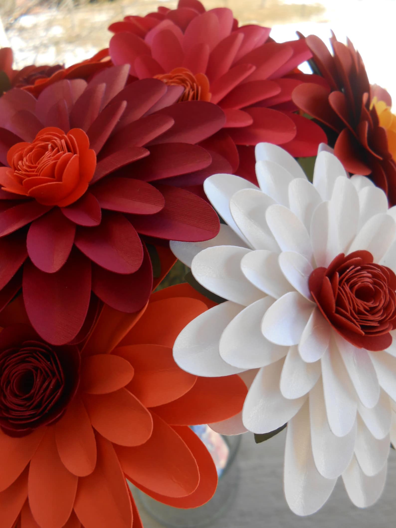 Gerber Daisy Paper Flower Bouquet. CHOOSE YOUR COLORS. - Etsy