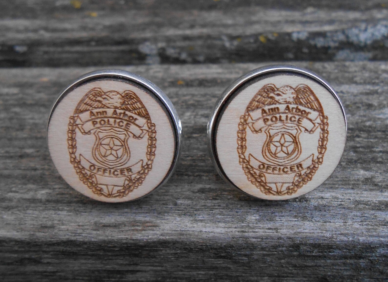Police Custom Cufflinks. Wedding Men's Groom Gift - Etsy