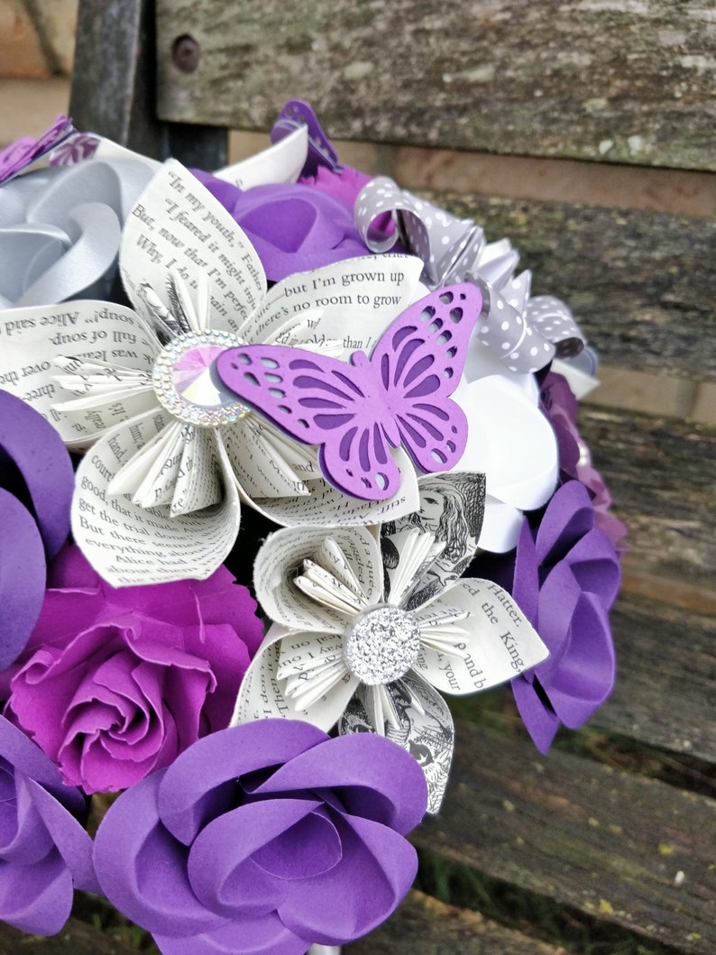 Custom Paper Flower Wedding Bouquets. You Pick the Colors, Papers ...
