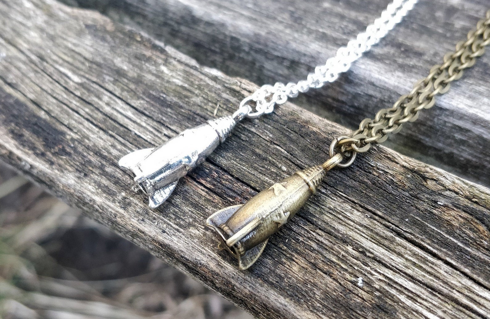 Rocket Necklace. CHOOSE YOUR COLOR Gift For Him Gift For | Etsy