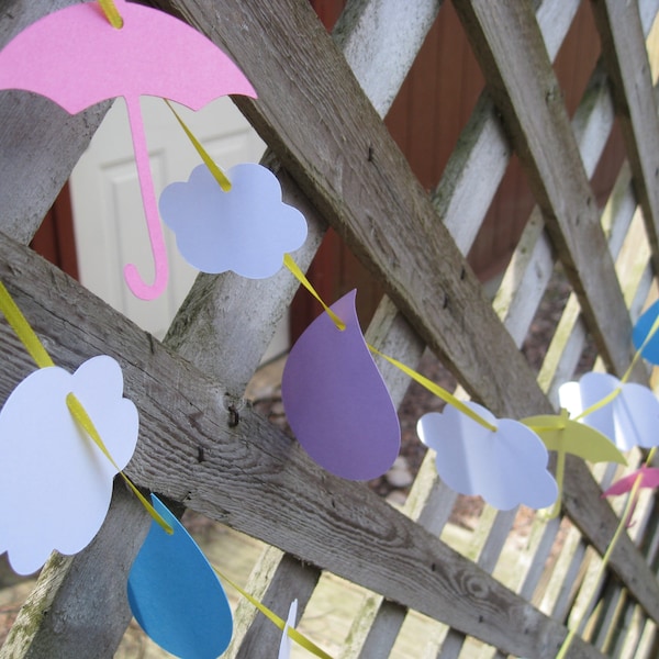 Raindrop Garland - Etsy