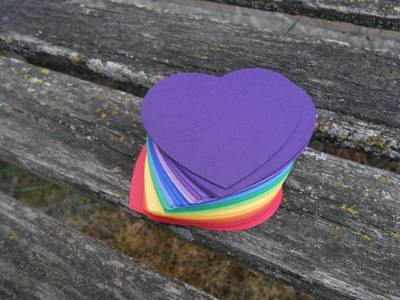 50 Hearts, 3.5 Inch. CHOOSE YOUR COLORS. Custom Orders Welcome. Wedding ...