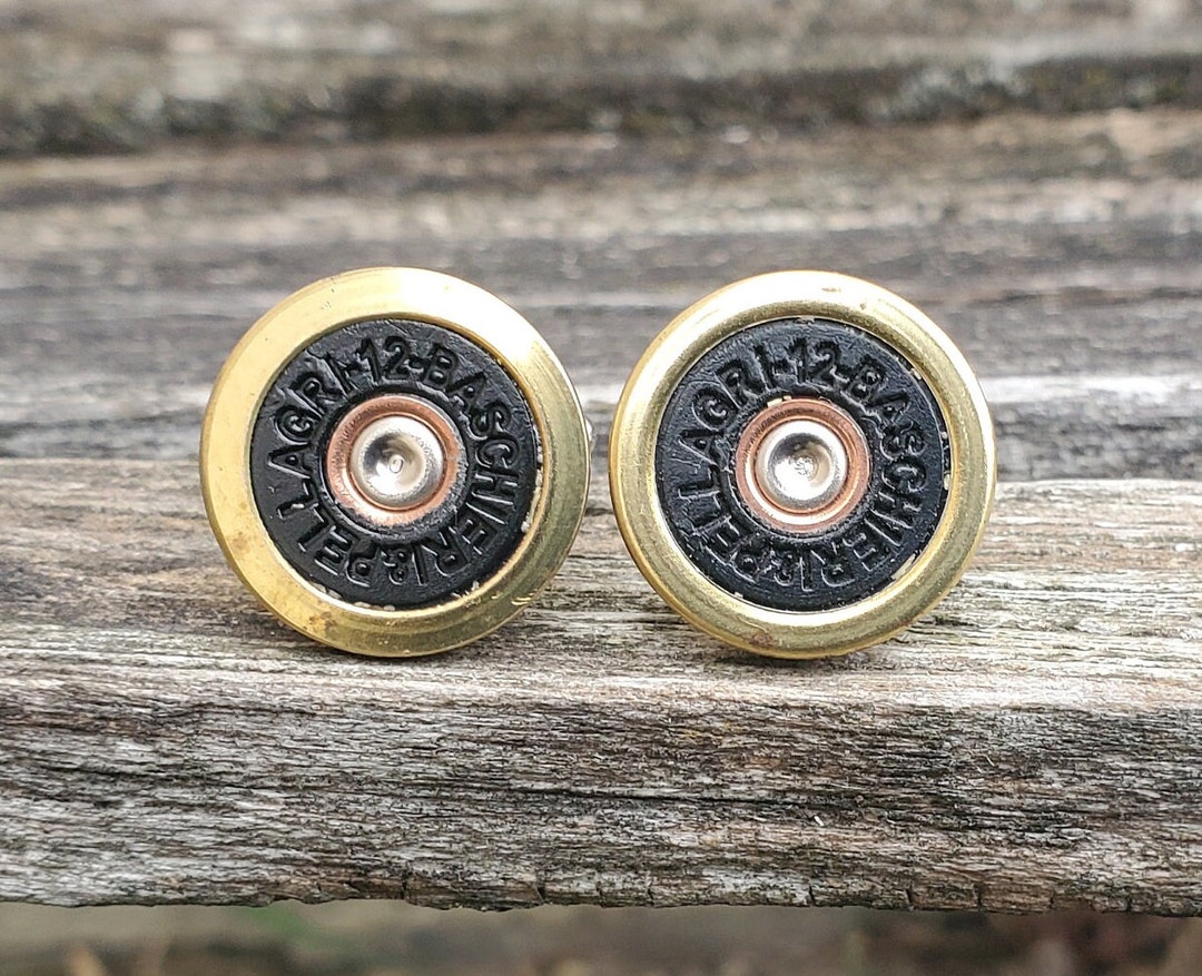 Shotgun Shell Cufflinks, 12g. Wedding, Groomsmen Gift, Dad. Christmas ...