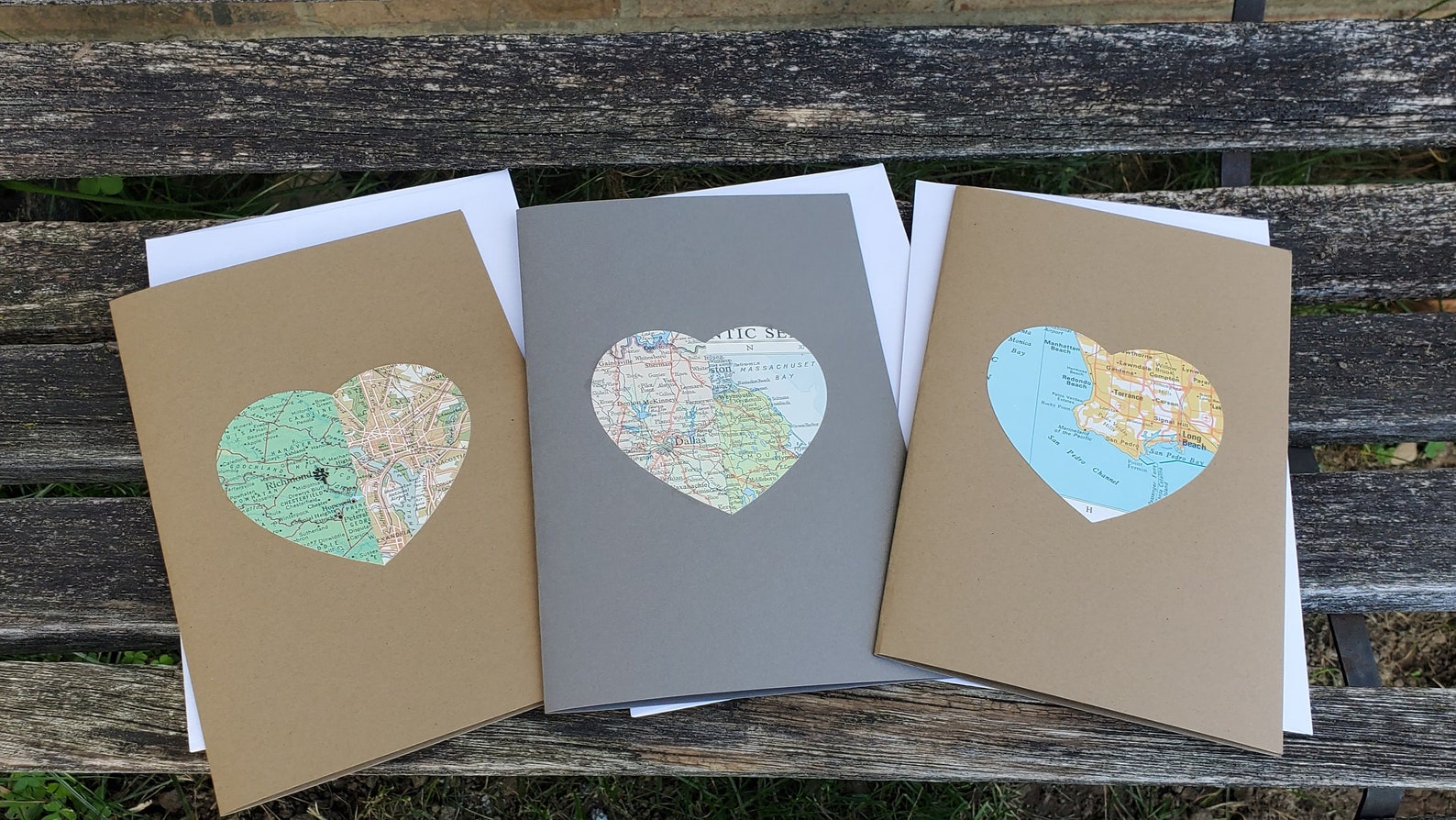 Vintage Map Card. CHOOSE YOUR PLACES Wedding Thank You | Etsy