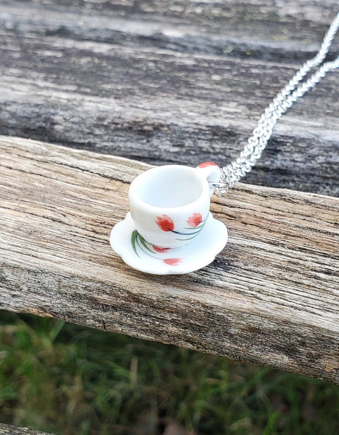 Tea Cup Necklace. Choose Your Cup! Gift for Mom, Anniversary Gift ...
