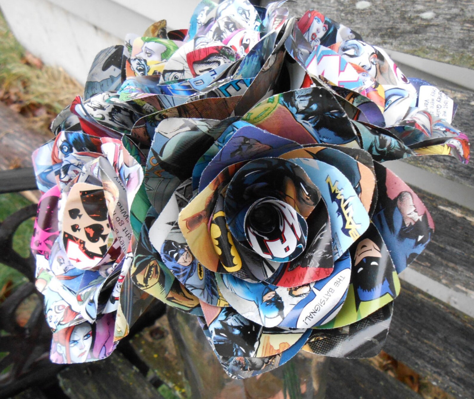 6 Comic Book Roses. Wedding Birthday Anniversary - Etsy