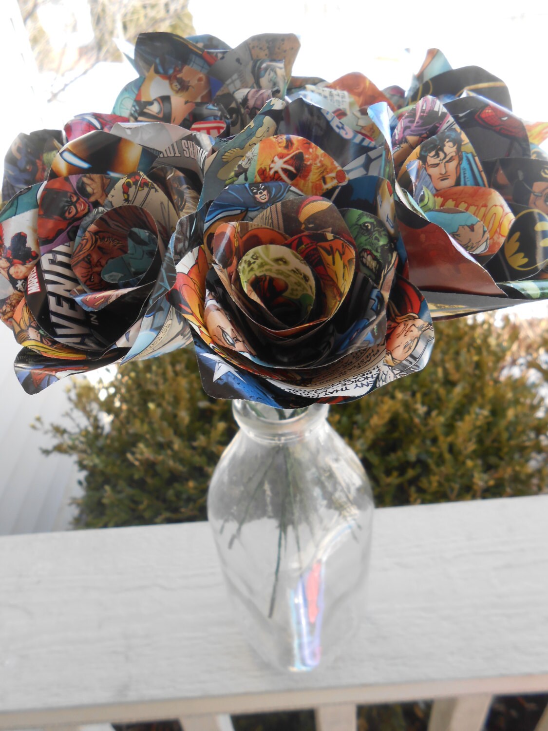 Dozen COMIC BOOK Roses. Wedding Birthday Anniversary | Etsy