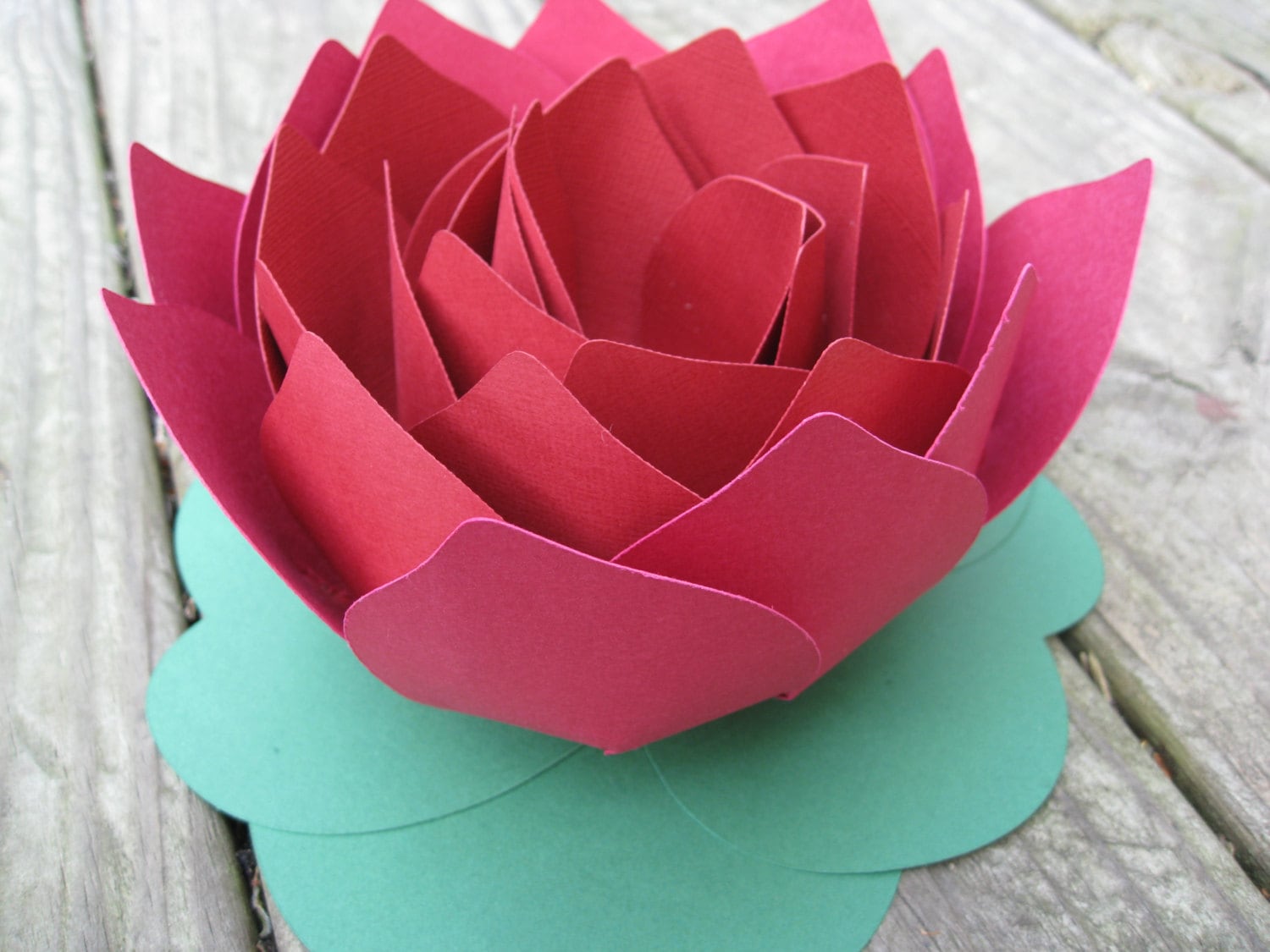 Lotus Flower. Paper Wedding Decor. CHOOSE YOUR COLORS. Escort - Etsy