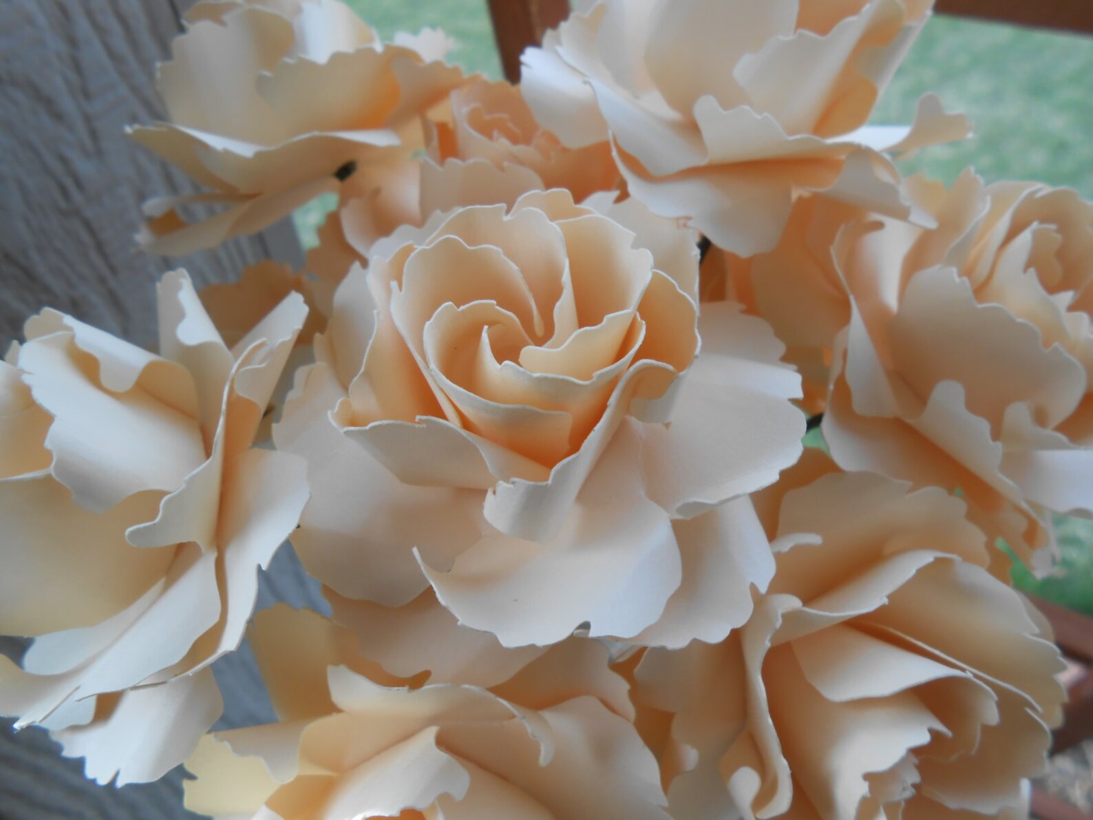 Dozen Wild Roses CHOOSE YOUR COLORS. Wedding Paper Flower | Etsy