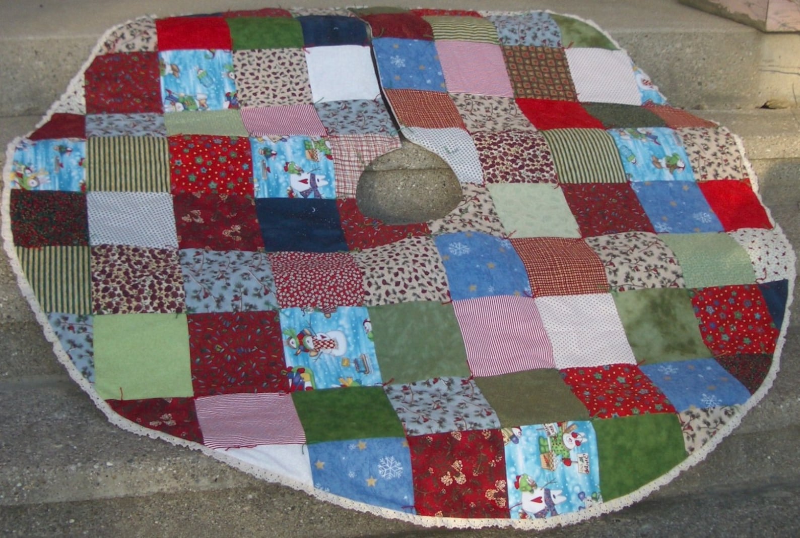 Christmas Tree Skirt Pattern 60 Diameter. Patchwork - Etsy