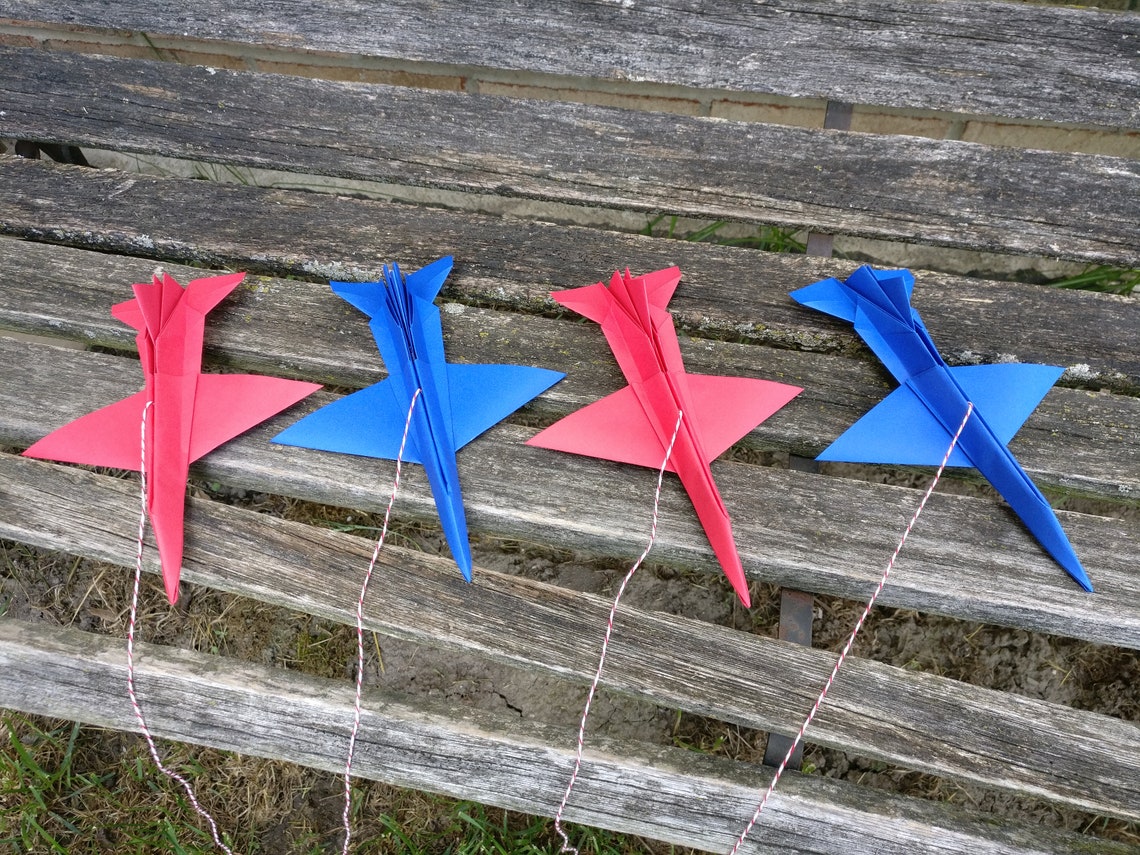 Paper Airplane F-16 Decorations. CHOOSE YOUR COLORS. Wedding | Etsy