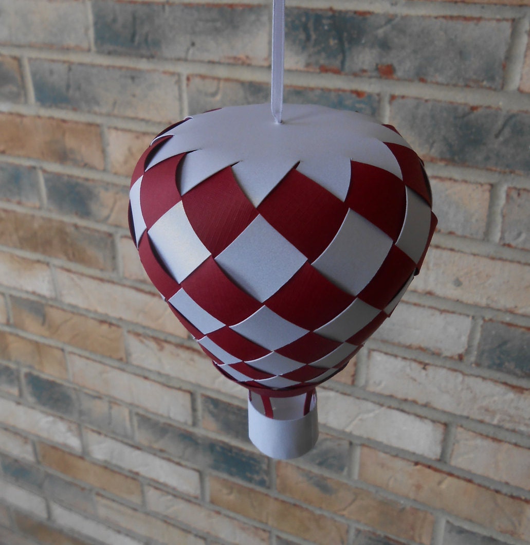 Paper Hot Air Balloon. Choose Your Colors. Christmas Holiday | Etsy