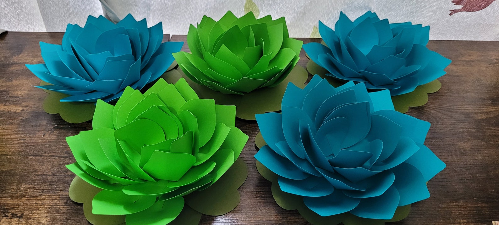 Lotus Flower. CHOOSE YOUR COLORS. Wedding, Event, Favor. Guest Table ...