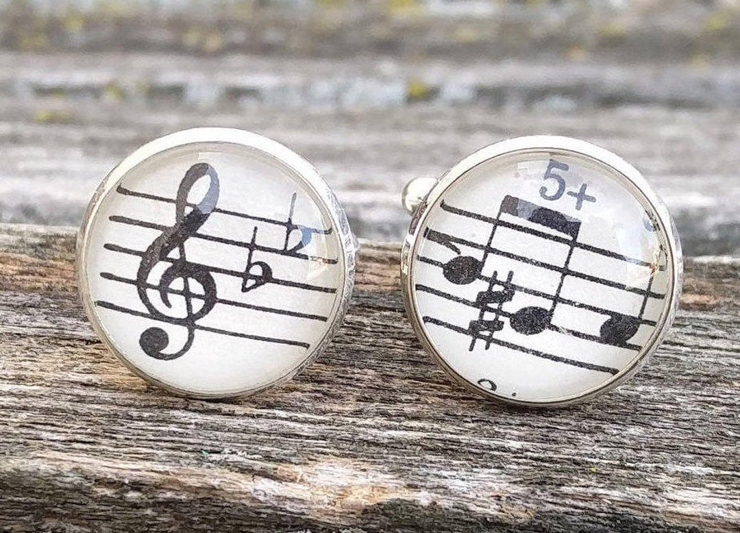 Vintage Sheet Music Cufflinks. Wedding, Anniversary, Groomsmen, Groom ...