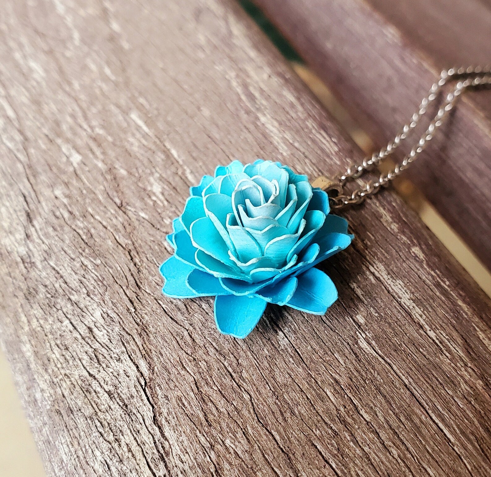 Dahlia Paper Flower Necklace. CHOOSE YOUR COLOR Wedding - Etsy